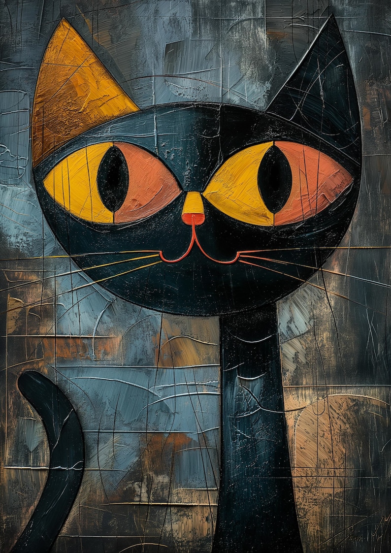 Pawblo Picatso (sets 1 & 2): A Collection of Cat Portraiture - Etsy