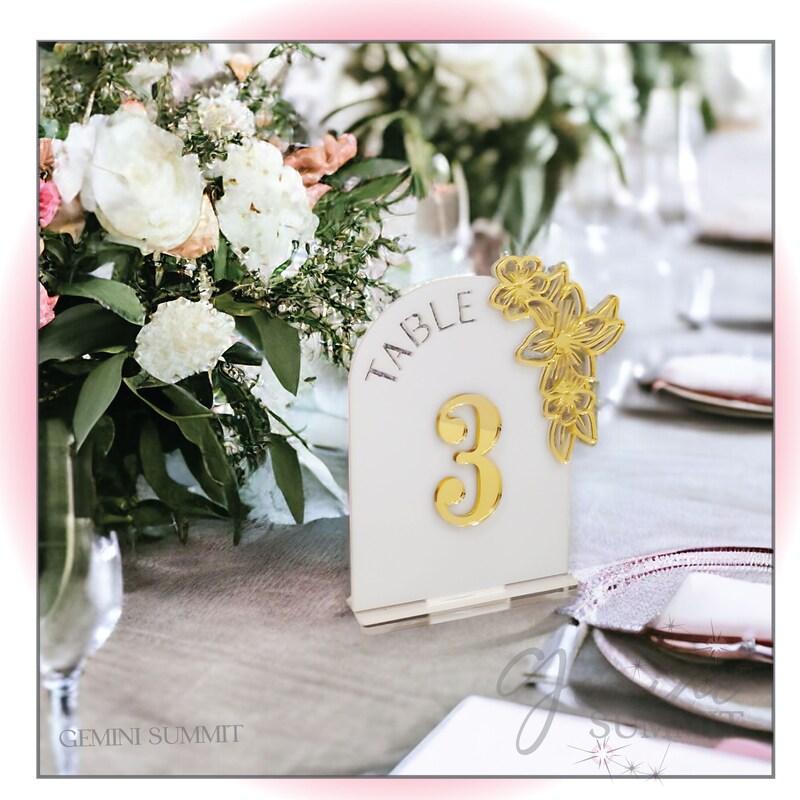 Acrylic Table Numbers Wedding - Etsy