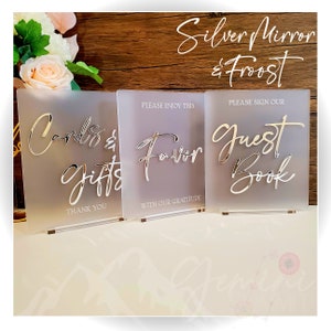 Guestbook Table Sign, 3D Acrylic Wedding Sign, Wedding Tabletop Sign ...