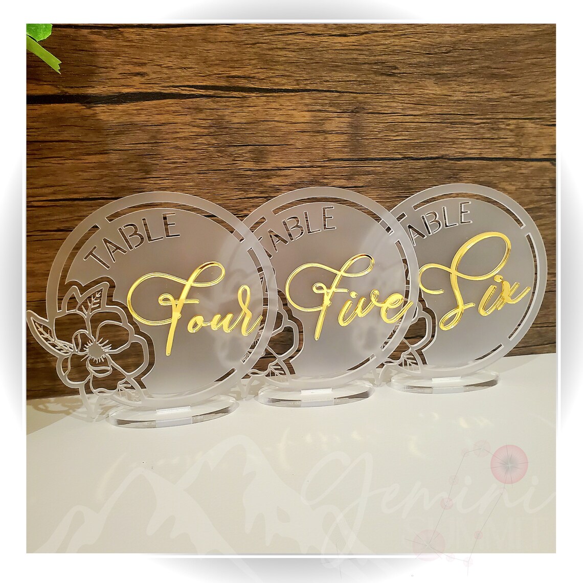 Acrylic Table Numbers, Wedding Table Numbers, Dinner Party Table ...