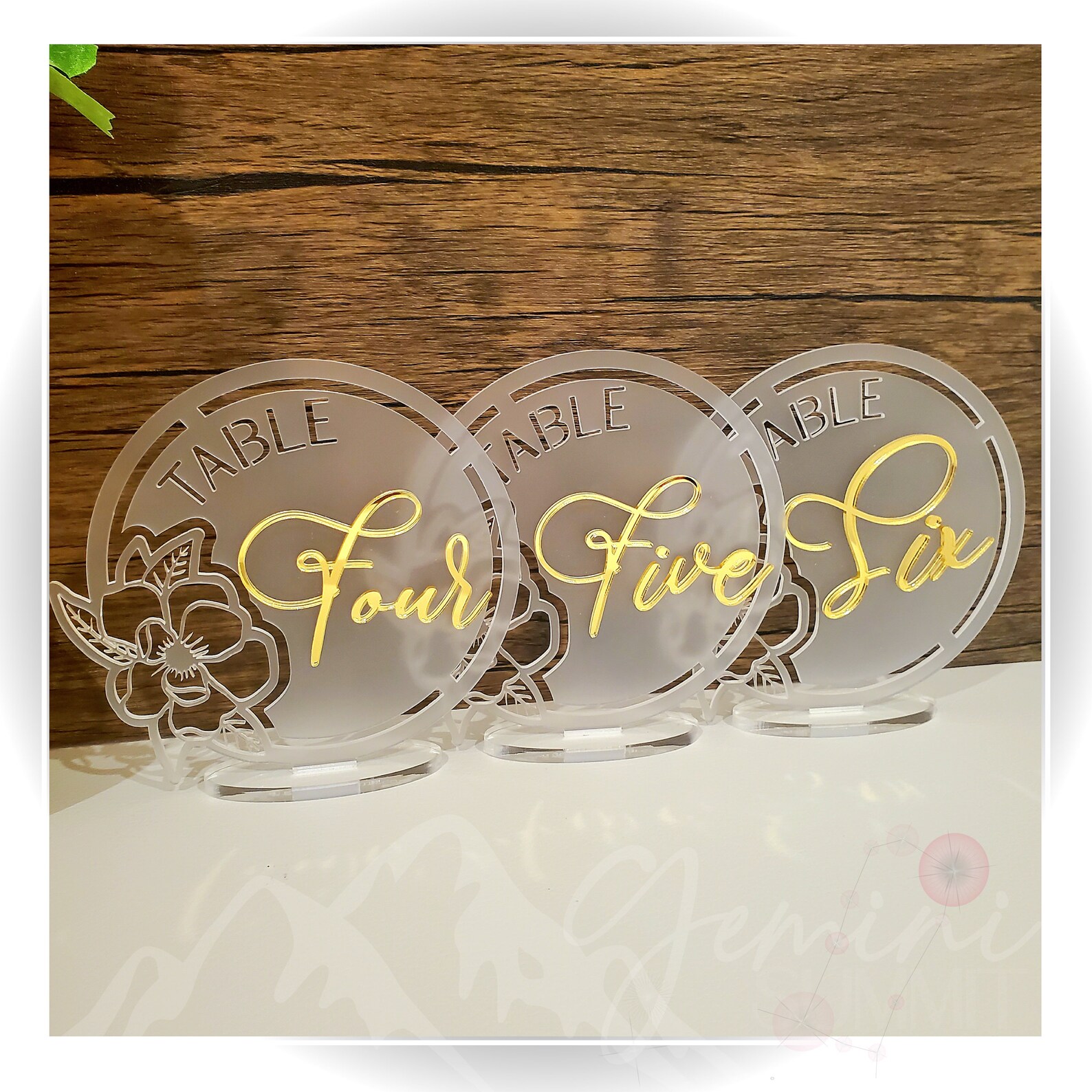 Acrylic Table Numbers, Wedding Table Numbers, Dinner Party Table ...