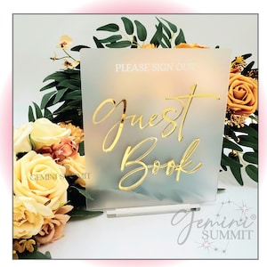 Guestbook Table Sign, 3D Acrylic Wedding Sign, Wedding Tabletop Sign ...