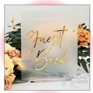 Guestbook Table Sign, 3D Acrylic Wedding Sign, Wedding Tabletop Sign ...