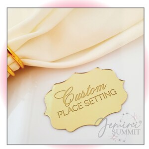 Place Cards for Weddings, Birthday and Dinner Parties, Acrylic Place ...