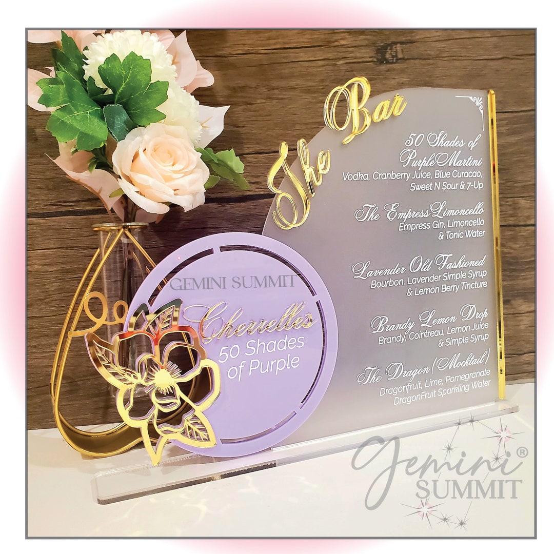 Wedding Bar Sign, Signature Drinks, Cocktail Menu, Martini Glass Bar ...