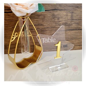Star Table Numbers, Wedding Table Numbers, Table Number for Receptions ...