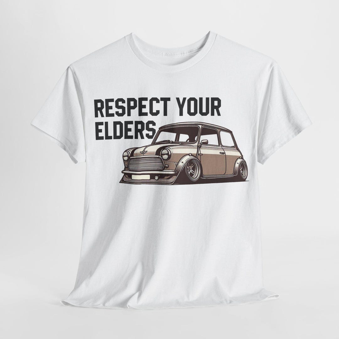 Classic Mini Cooper Graphic Design T-shirt - Gift for Petrolhead ...