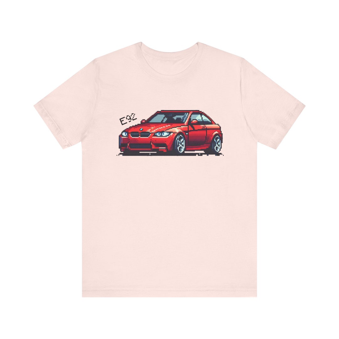 BMW E92 M3 Pixel Art Style T-shirt - Tee for BMW Fans - M3 E92 BMW ...