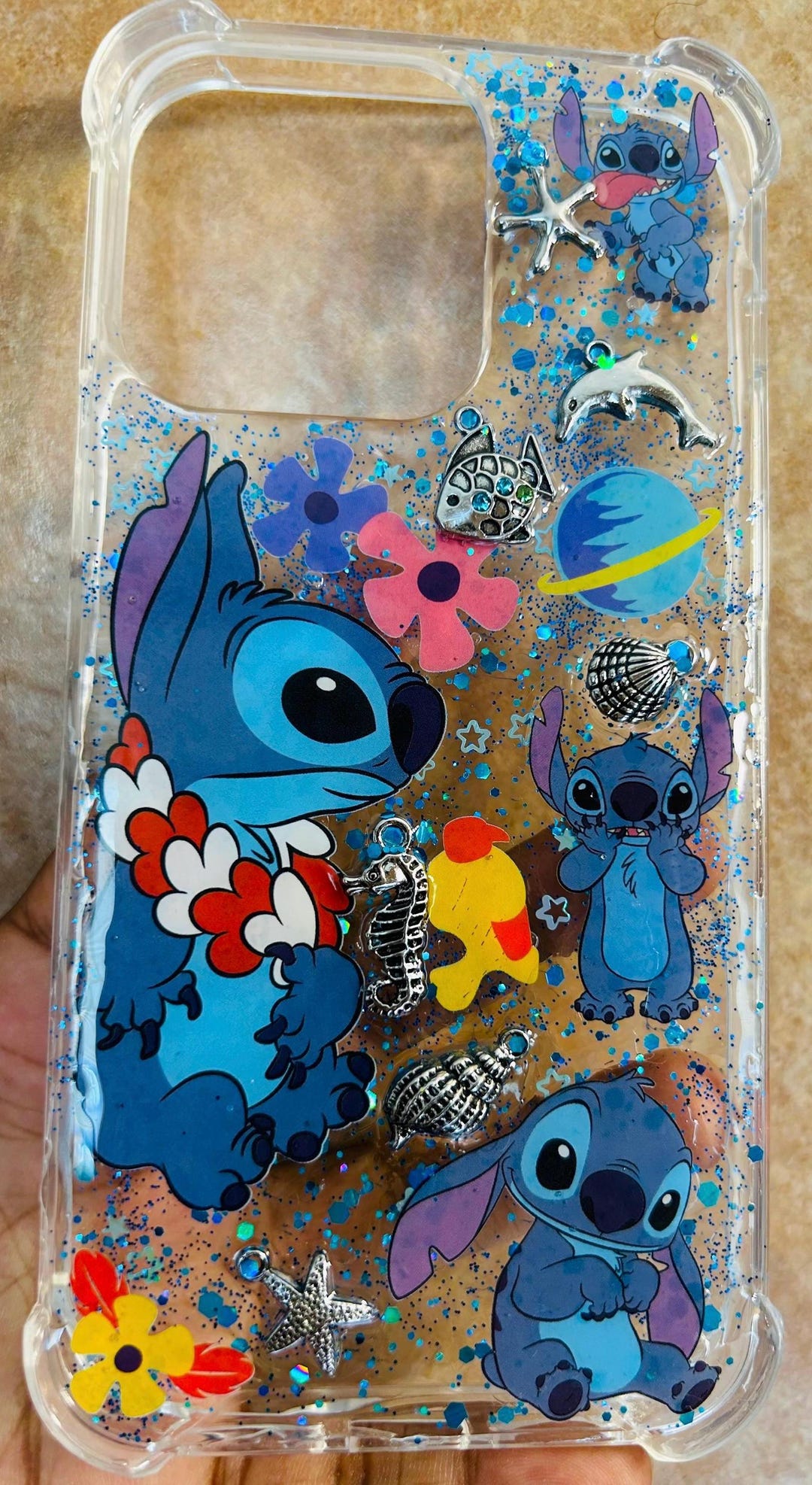 Stitch Themed With Beachy Vibe iPhone Junk Case, Handmade - Etsy