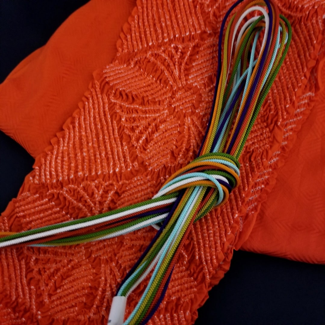 Obiage Obijime Obi Age Obi Jime Set Vintage Japanese Kimono Kitsuke ...