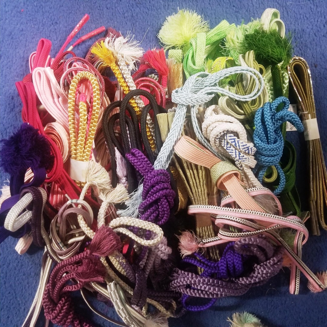 Vintage Japanese Obijime Obi Cord Accessory Braided Belt - Surprise Me ...