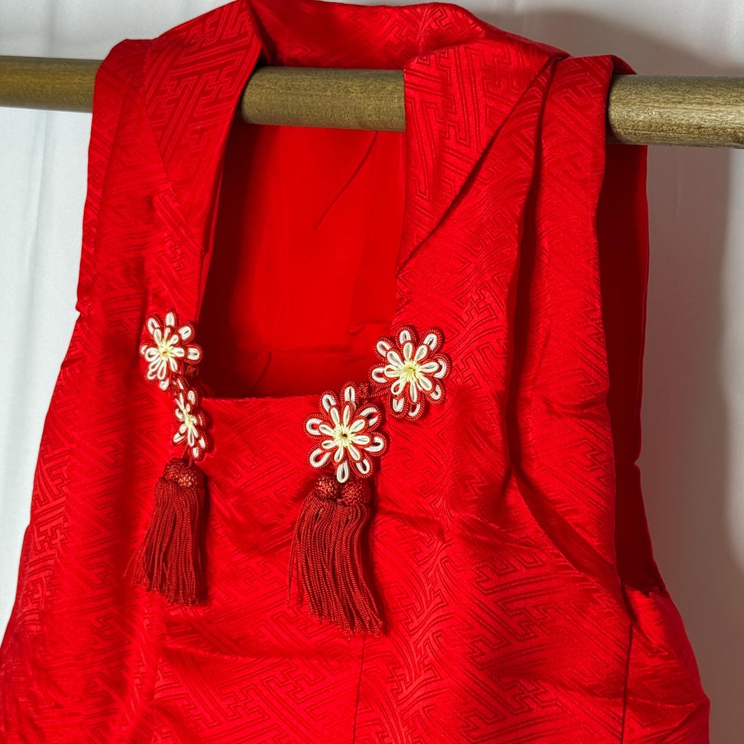 Vintage Japanese Girl's Vest Traditional Authentic Children's Kid's ...