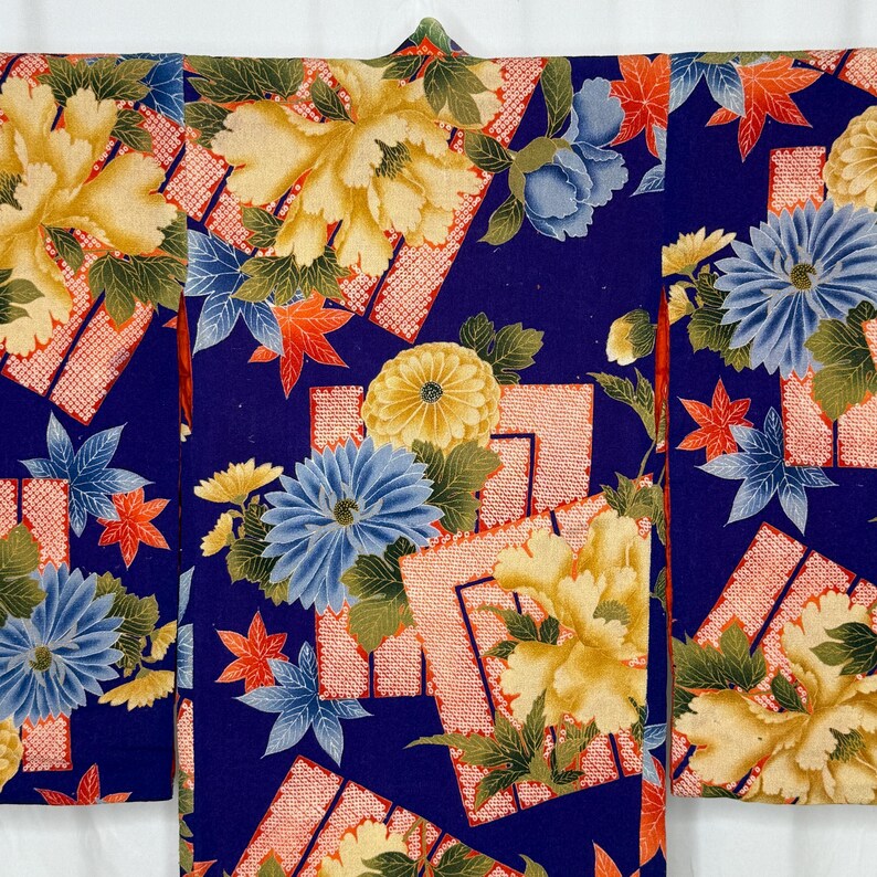 Antique Japanese Girl's Kimono Silk Robe Vintage Traditional Authentic ...