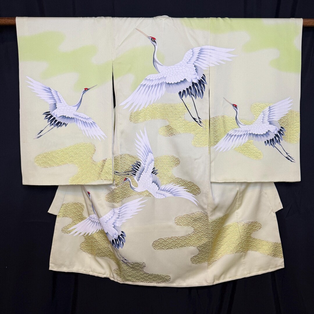 Vintage Japanese Miyamairi Kimono Boy's Formal Kimono Ceremony Shichi ...