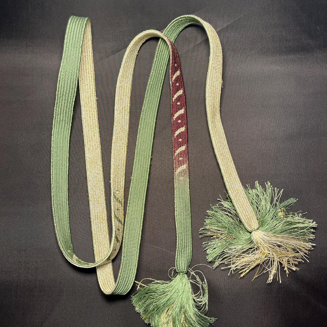 Vintage Obi Jime Japanese Kimono Obijime Cord Fashion Belt Kumihimo ...
