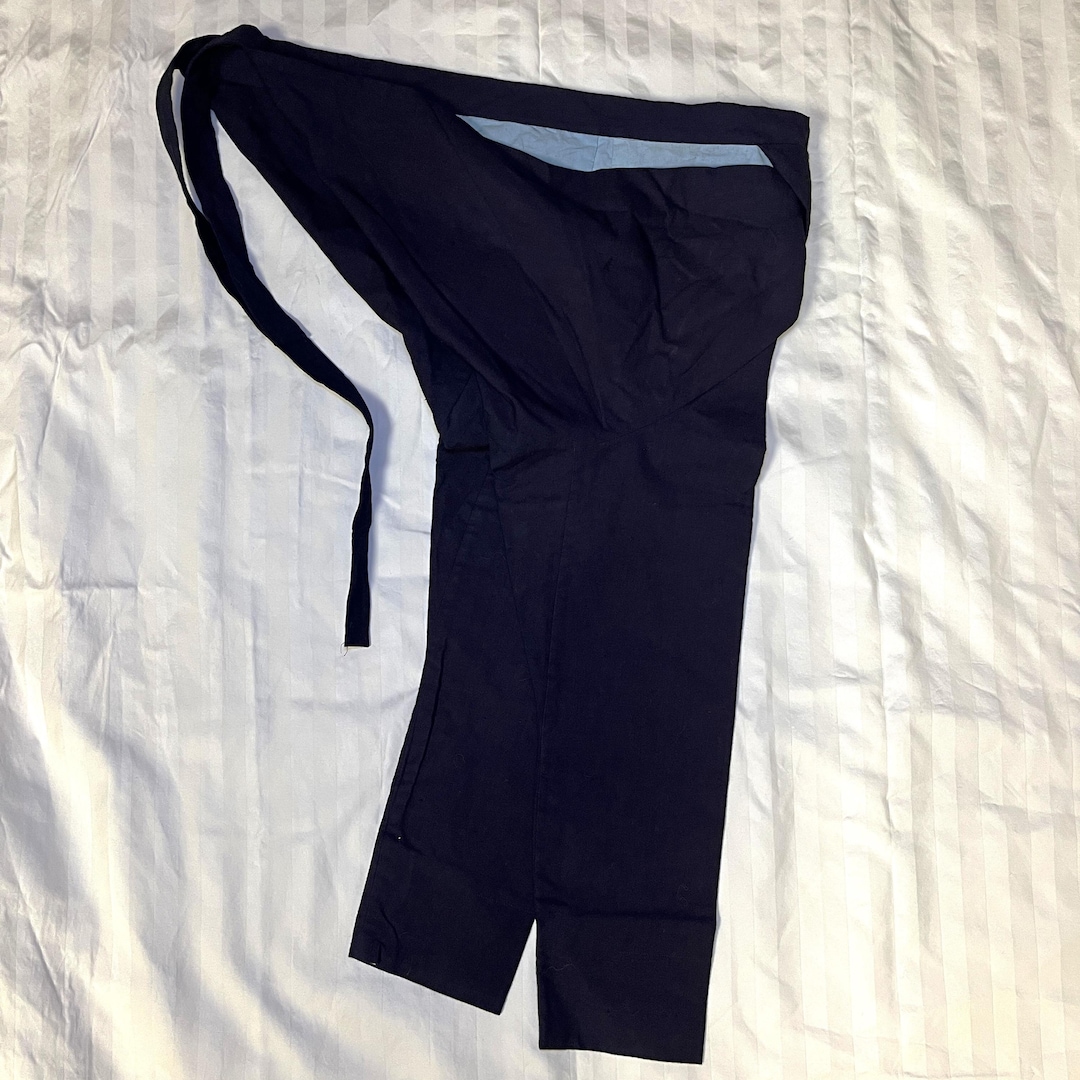Vintage Japanese Indigo Momohiki Worker Pants Leggings Heavy Cotton ...