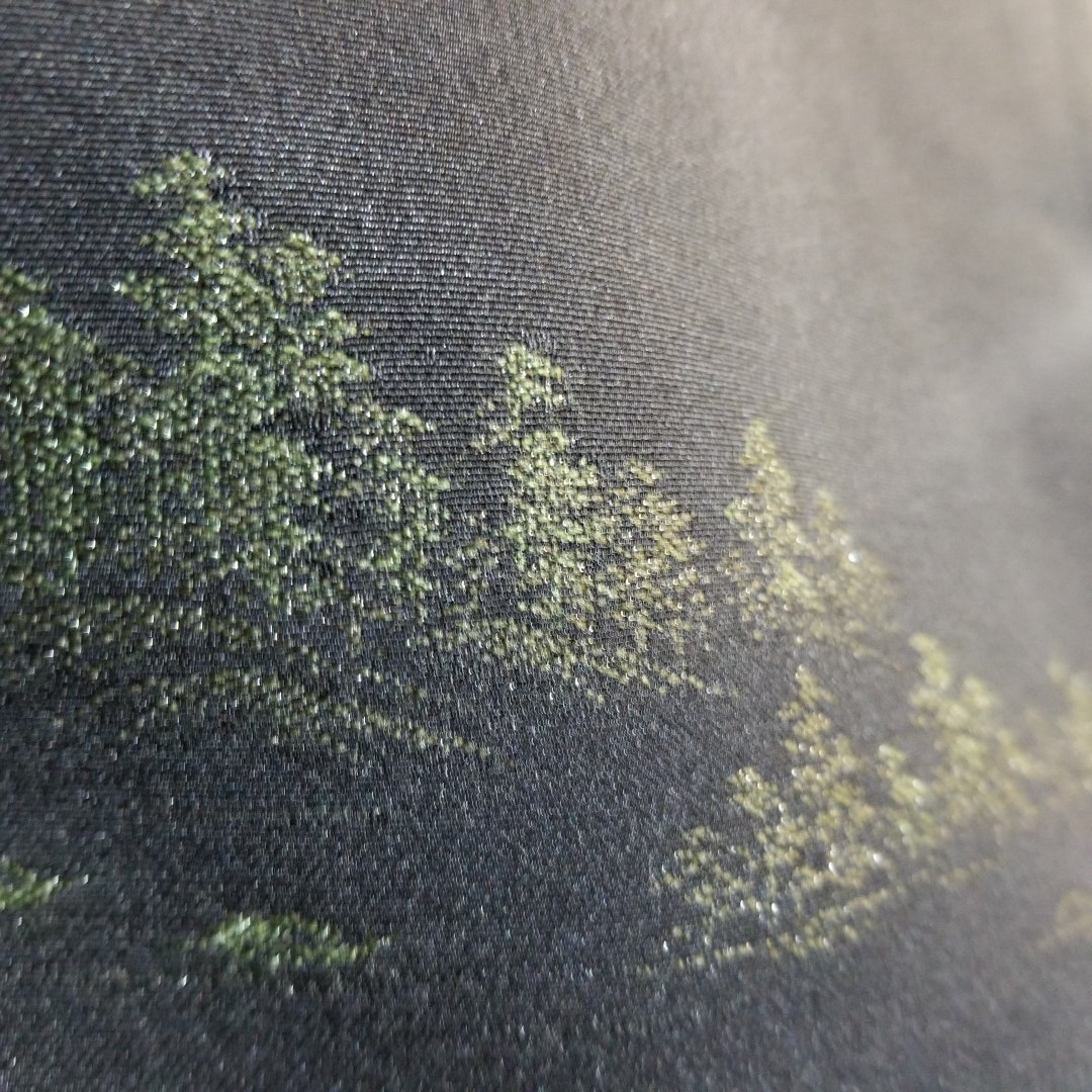 Woman's Haori Jacket Vintage Japanese Black Silk Kimono Jacket Distant ...