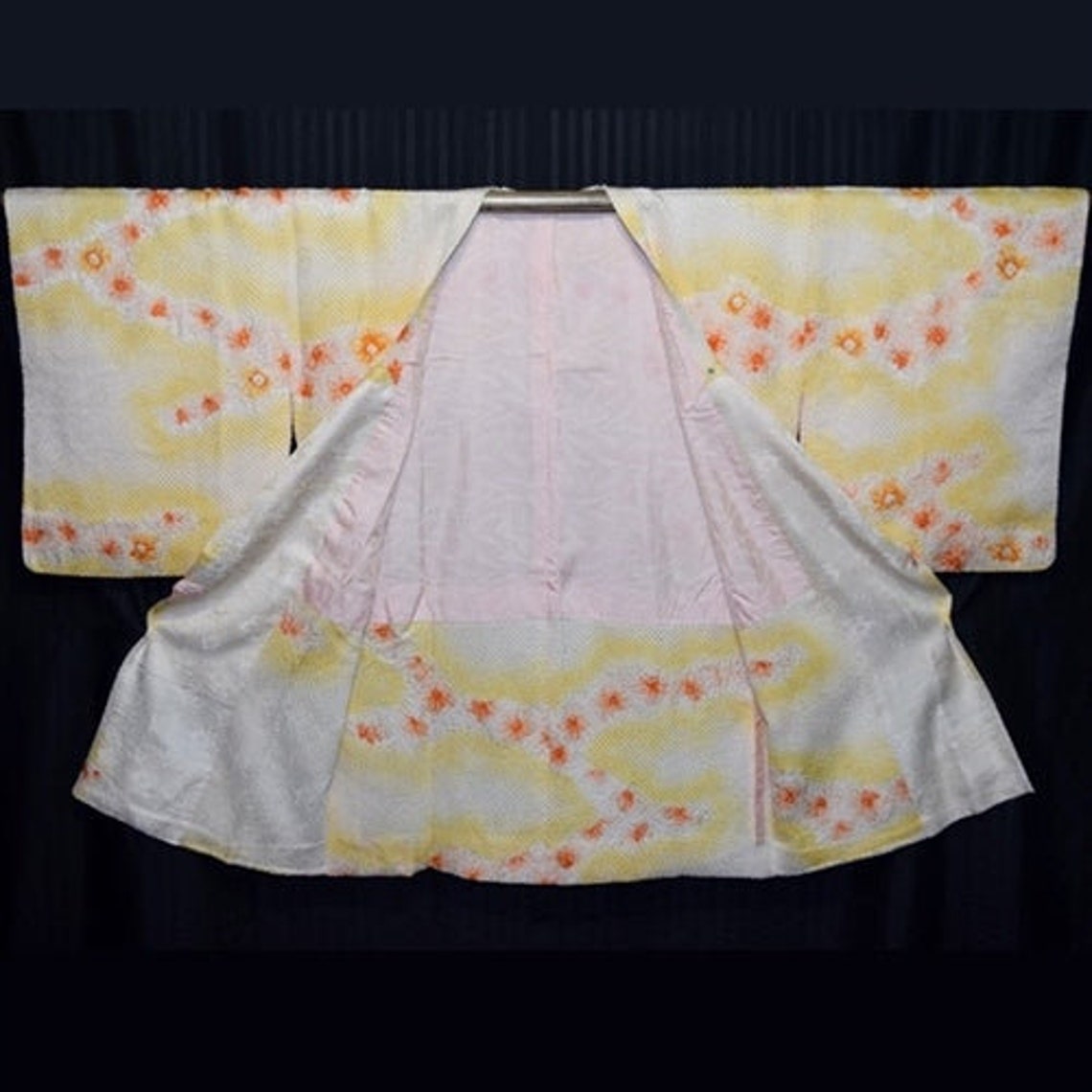Michiyuki Kimono Jacket Vintage Japanese Shibori - Buttercup - Etsy