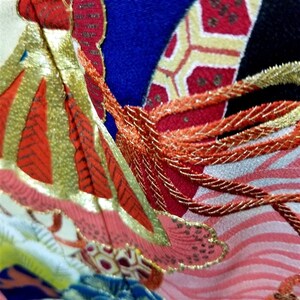 Tomesode Formal Kurosode Kimono Robe Vintage Japanese Woman's Silk ...