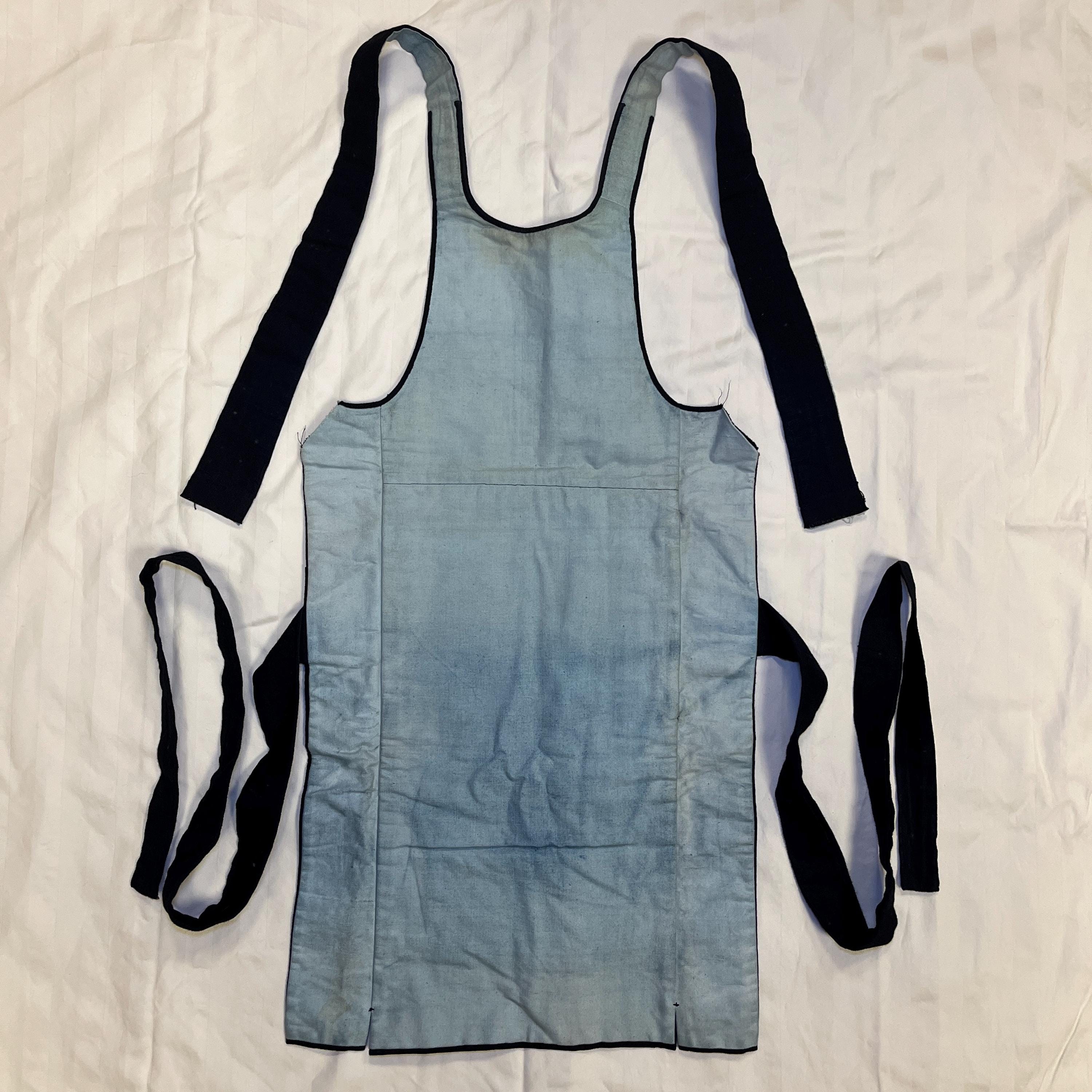 Vintage Japanese Indigo Apron Artisan Shop Keeper Heavy Cotton ...