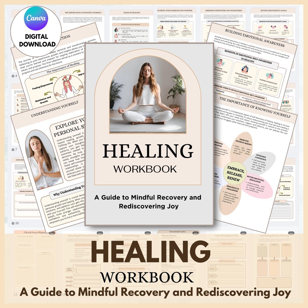 Healing Workbook | Trauma Processing, Emotional Wounds, Inner Child ...