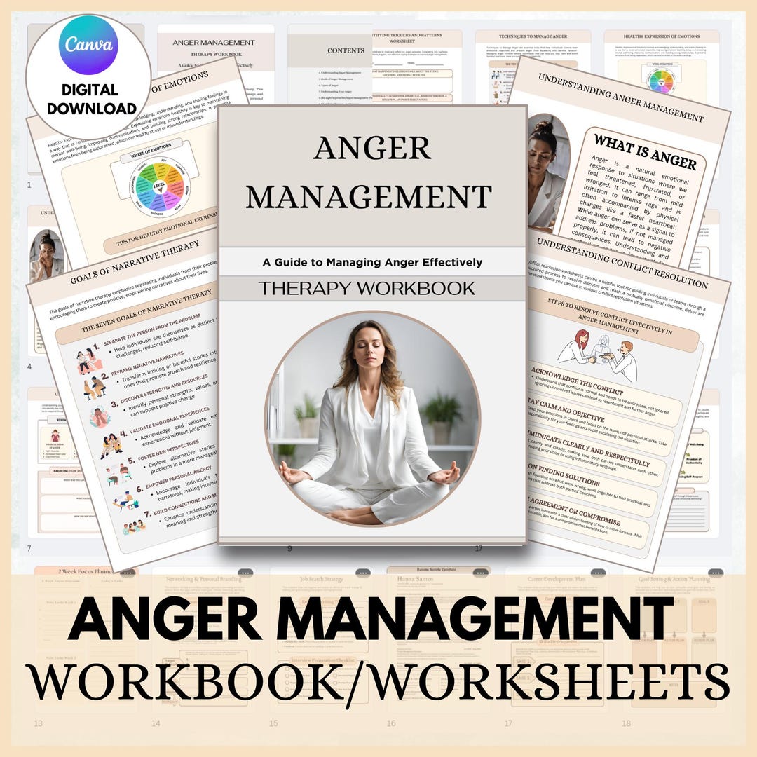 Anger Management Workbook. the Four Types of Anger. Self-control ...