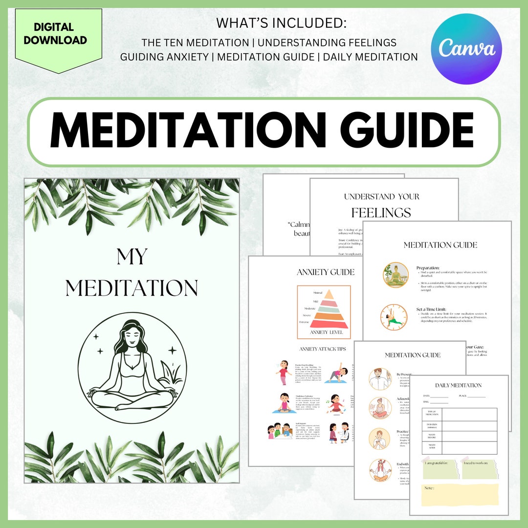 Meditation Guide, Emotional Regulation Workbook for Teens and Adults ...