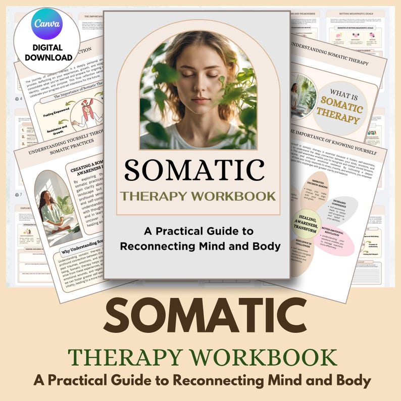 Somatic Therapy Workbook, Nervous System Regulation Worksheets ...