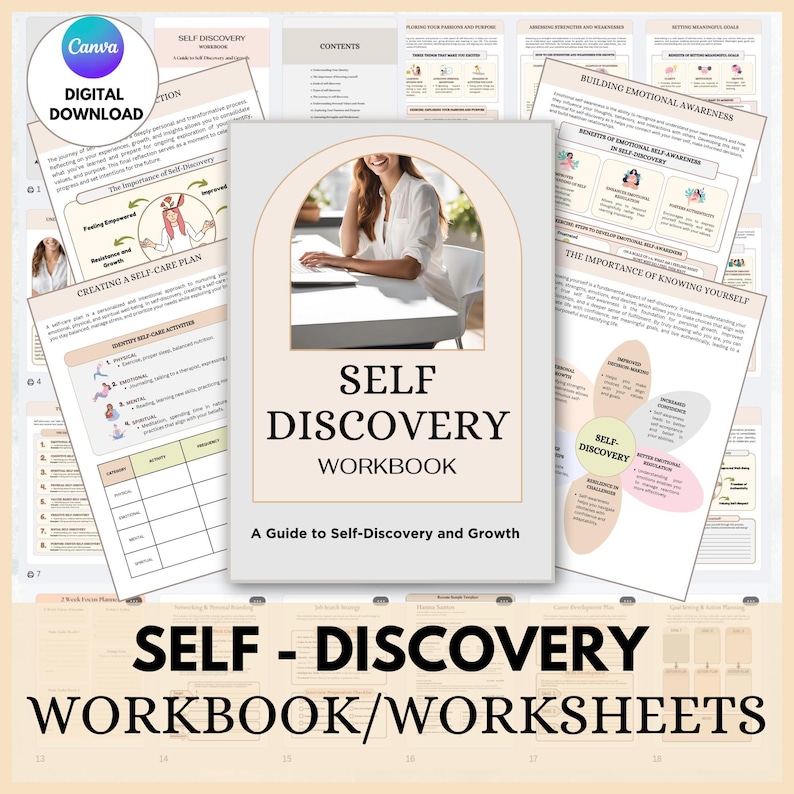 Self Discovery Workbook, Career Coaching Workbook , Done for You, Life ...
