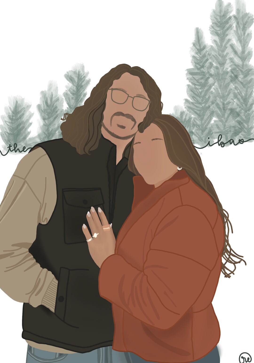 Custom Faceless Portraits - Etsy