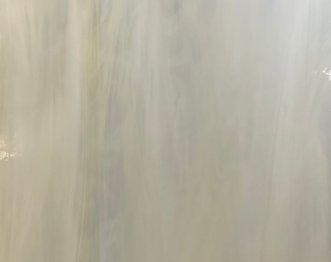 12 X 12 Stained Glass Sheet Ivory and White 201-61S Semi-opaque ...