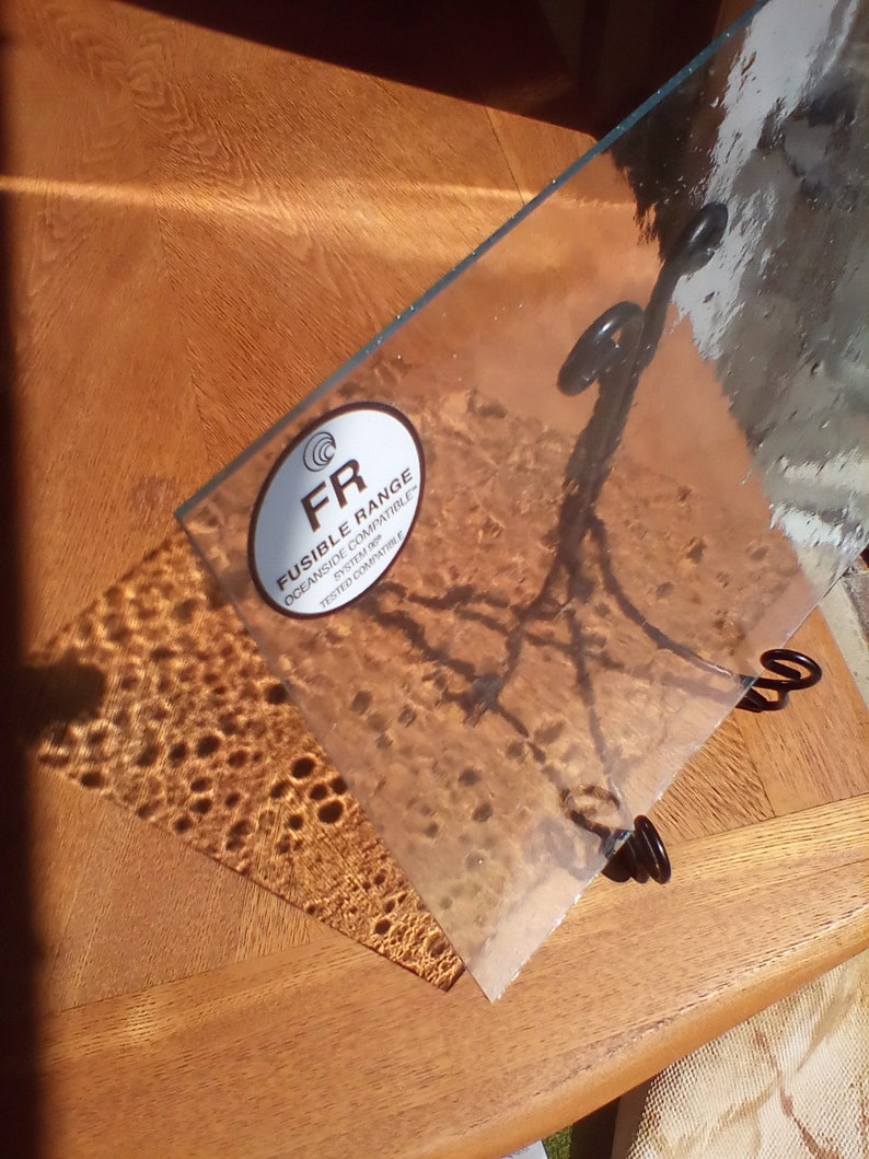 Clear Seedy FUSIBLE 12" X 12" Glass Sheet - OGT 100-SEEDY-F Oceanside ...