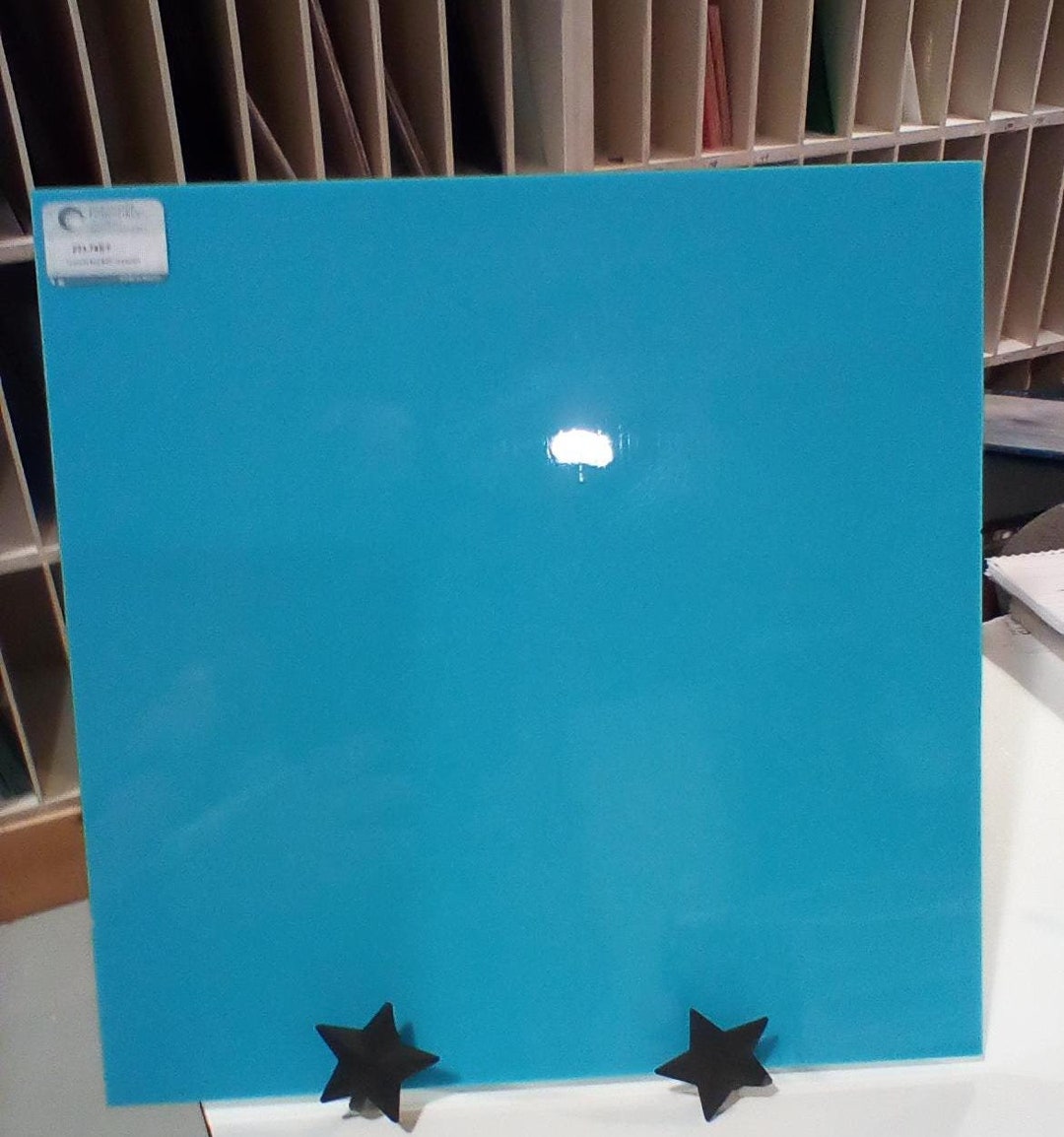 12" X 12" Turquoise Blue Solid Opalescent - 223-74S-F Spectrum ...