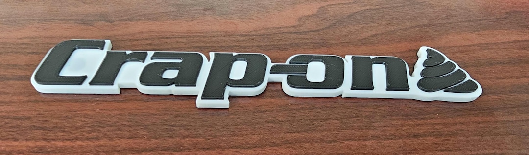 Crap-on With Poo Emoji 3D Printed Magnetic Emblem for Toolbox or Baby ...