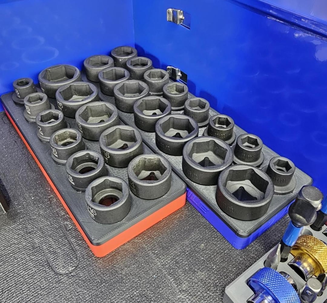 Magnetic Low-profile Impact Socket Organizer – Fits Quinn 59770 59771 ...