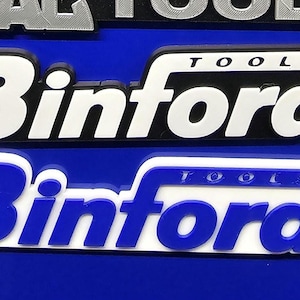 Home Improvement Binford Tools Badge Sign - 3D Printed Magnetic Emblem ...