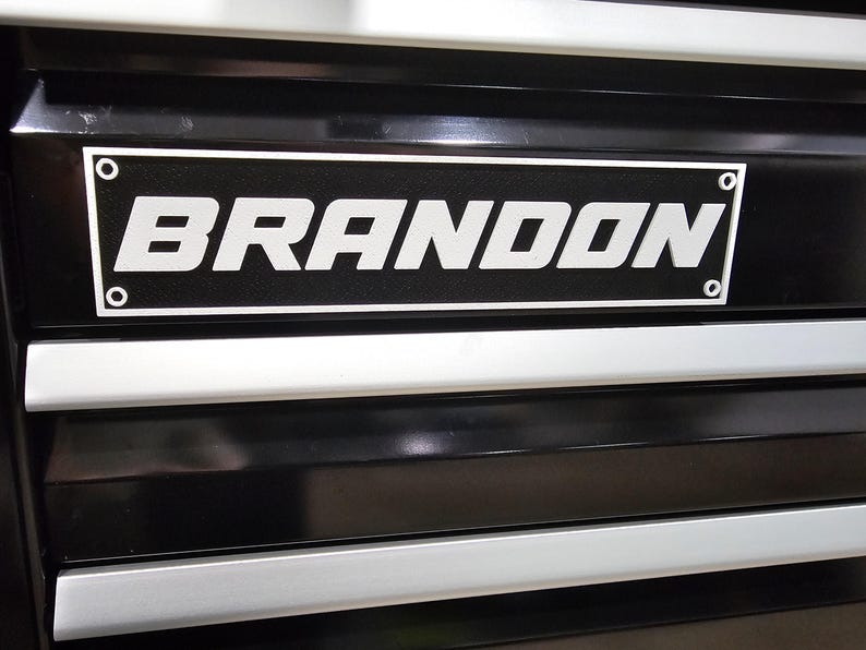 Personalized Toolbox Name Badge W/ Allen Head Bolt Theme | 2" Tall ...