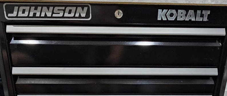 Personalized Magnetic Toolbox Name Badge With Border | 1.5" Tall ...