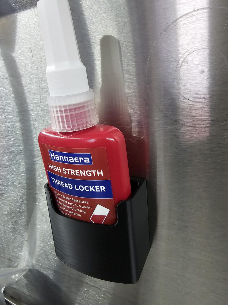 Magnetic Thread Locker Bottle Holder for Toolbox or Hutch – Holds 1 ...