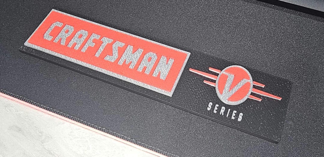 CRAFTSMAN TOOLS V SERIES Toolbox Emblem Badge Fridge or Toolbox Magnet ...