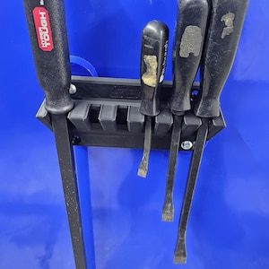 Pry Bar Holder Wall Mount Organizer 6 Slot for Pry Bars / Can Be Used ...