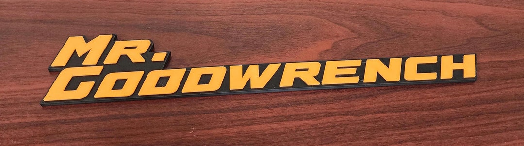 Mr Goodwrench Toolbox Badge Logo Sign - 3D Printed Magnetic Decor Gift ...