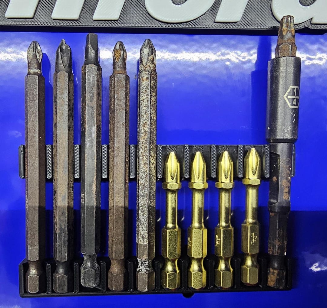 Hex Bit Organizer for Toolbox Modular 1/4" Hex Bit Holder for Metal ...