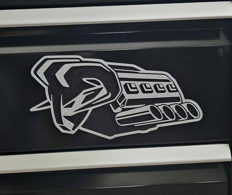 Symbol of Protest Themed Toolbox Badge for V8 – 3D Emblem for Gas Truck ...