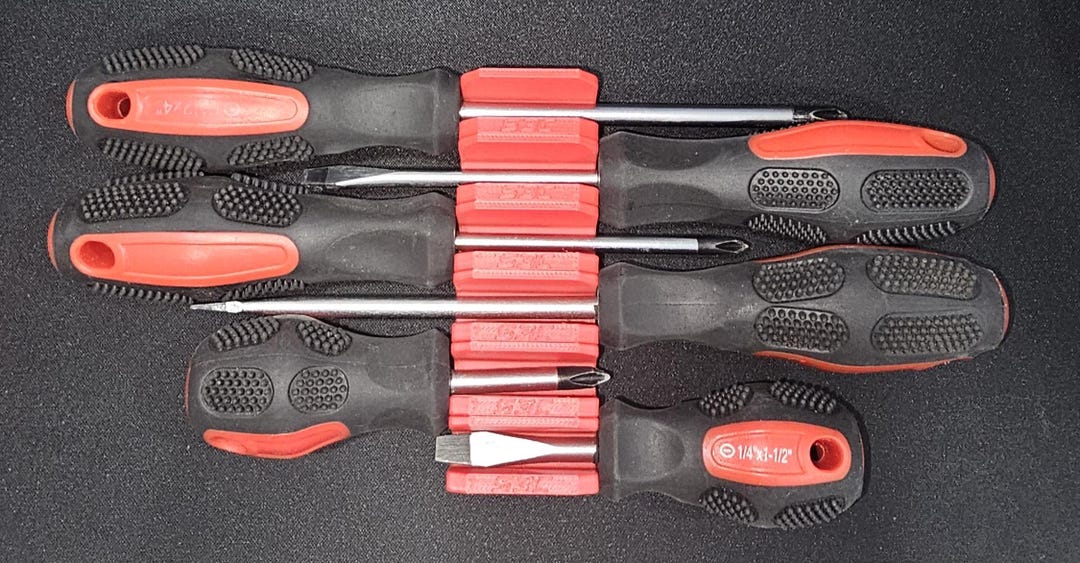 SLIM FIT Narrow Magnetic Screwdriver Organizer for Toolbox Nut Driver ...