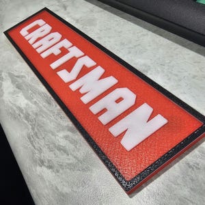 CRAFTSMAN TOOLS Toolbox Emblem Badge Fridge or Toolbox Magnet Badge ...