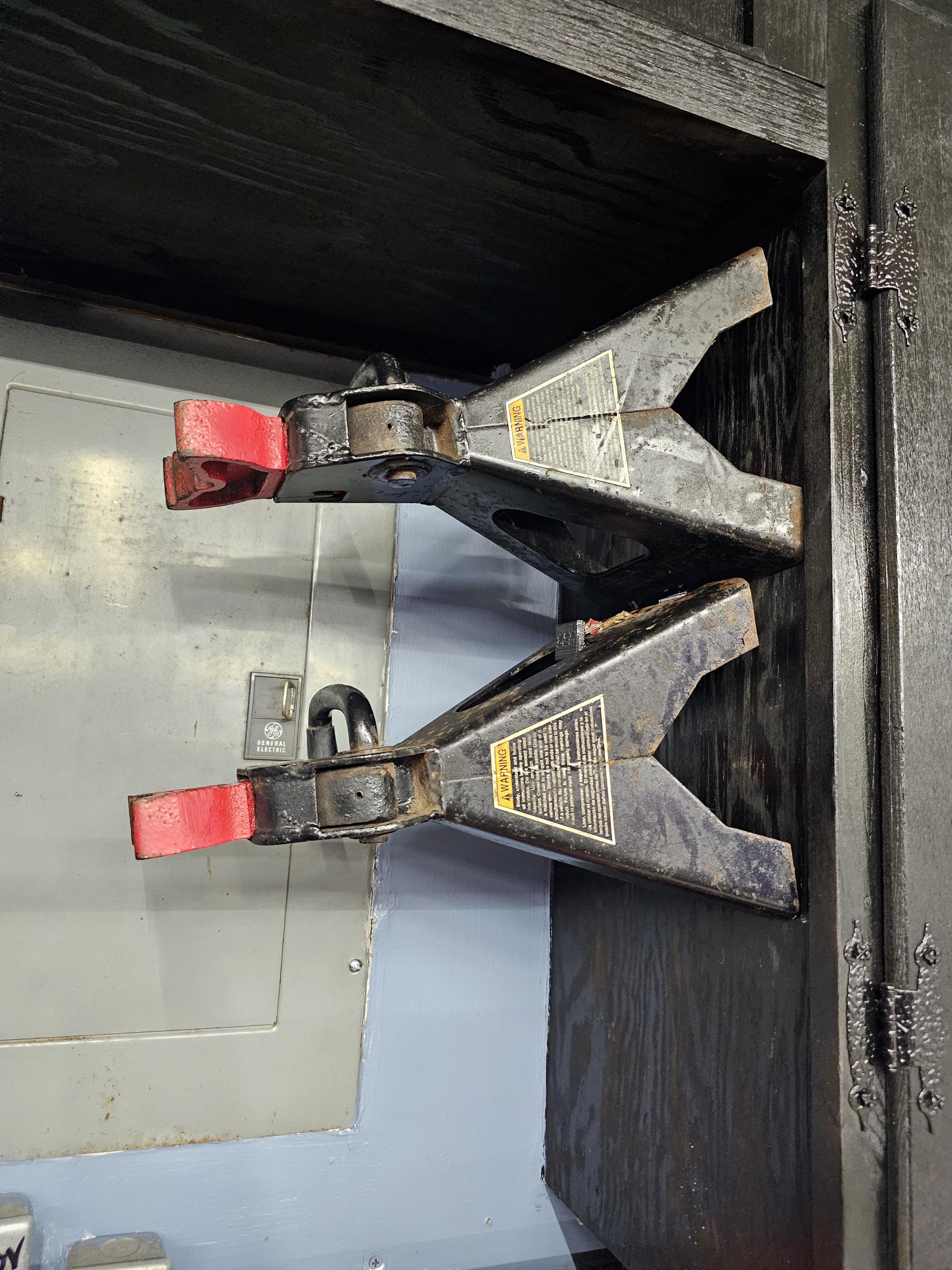 Wall Mounted Jack Stand Holders | Fits 3-ton Jack Stands & Similar ...
