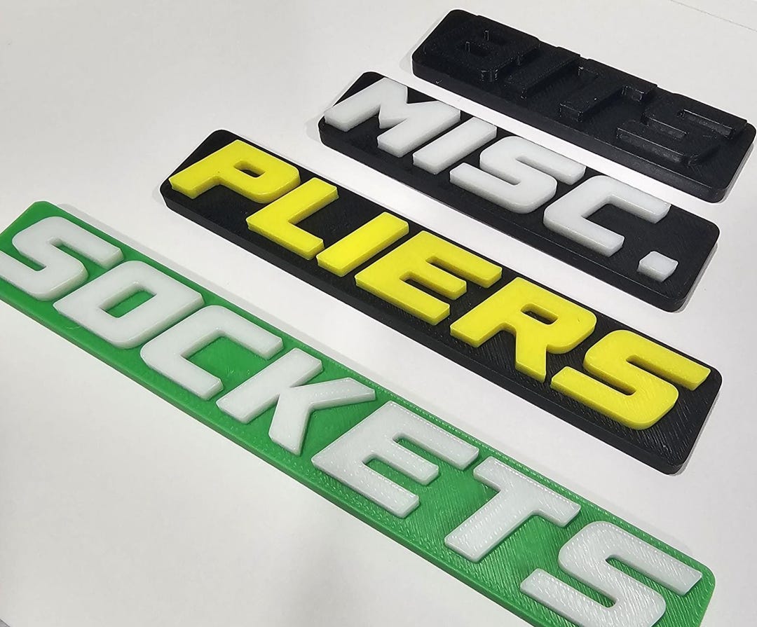 Personalized Magnetic Toolbox Label RECTANGLE BORDER V2 for Organizing ...