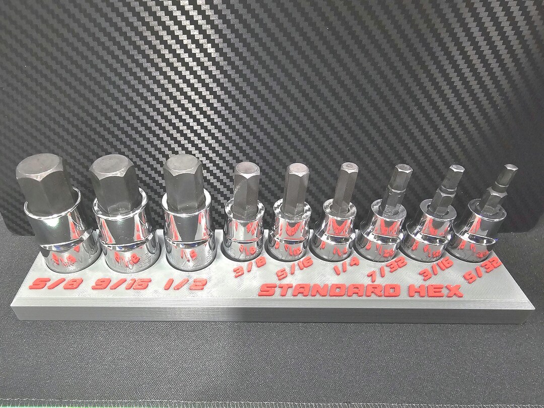 S3C - STANDARD Hex Socket Organizer for 9 Piece Pittsburgh Set From ...