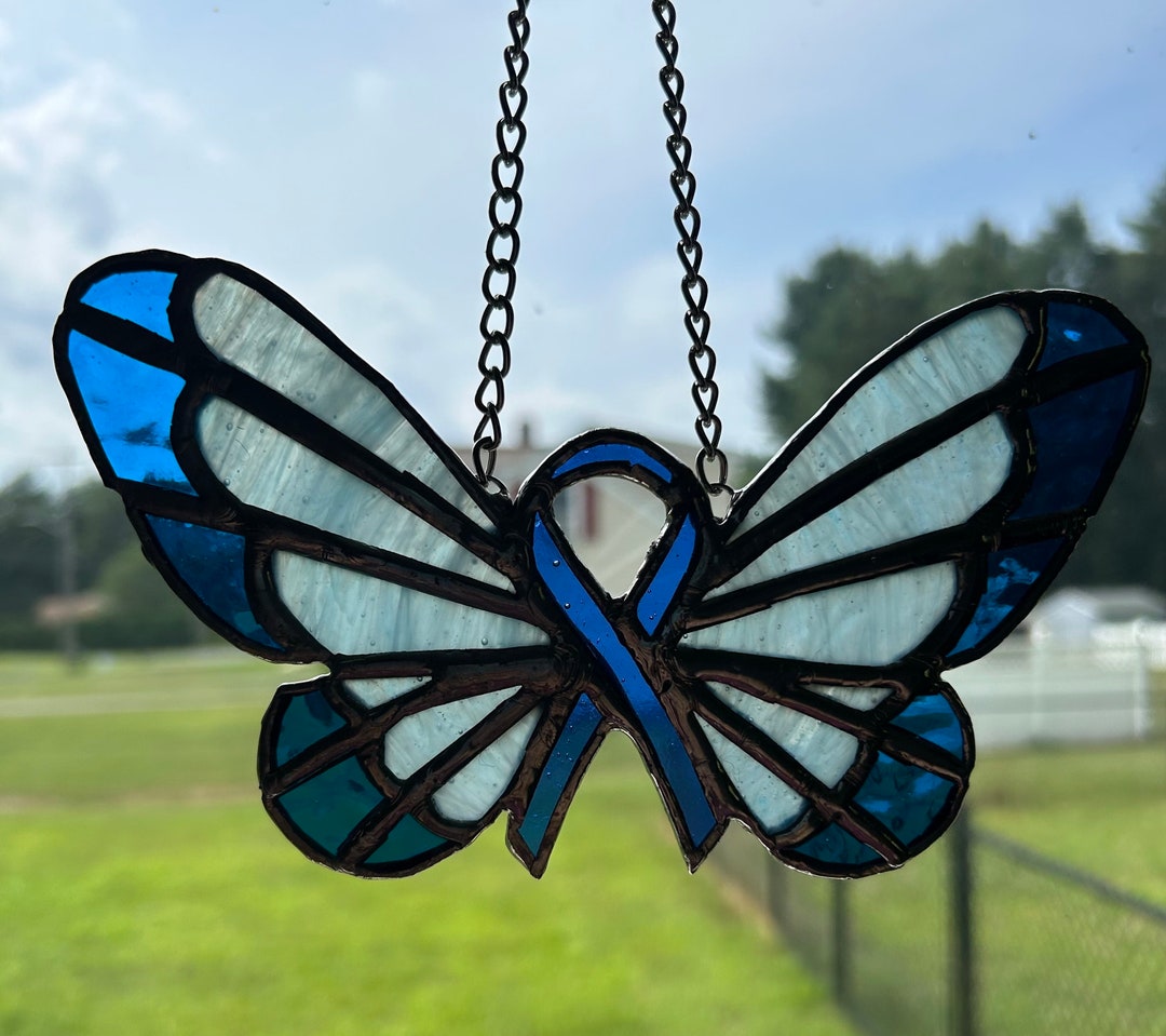 Stained Glass Ribbon Butterfly - Etsy
